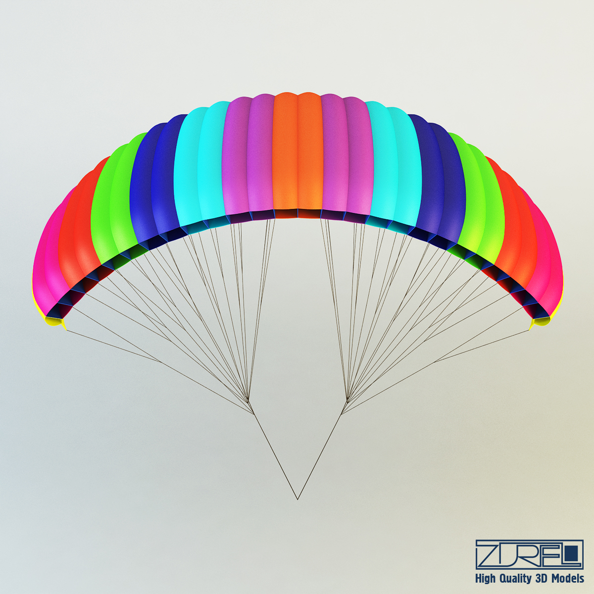 3d model paraglider 1