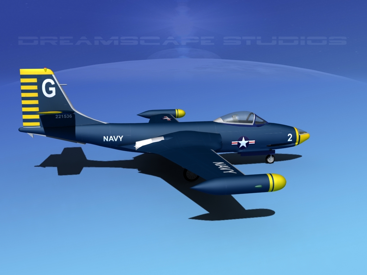 McDonnell F2H-2 Banshee V12 Modelo 3D - TurboSquid 864160