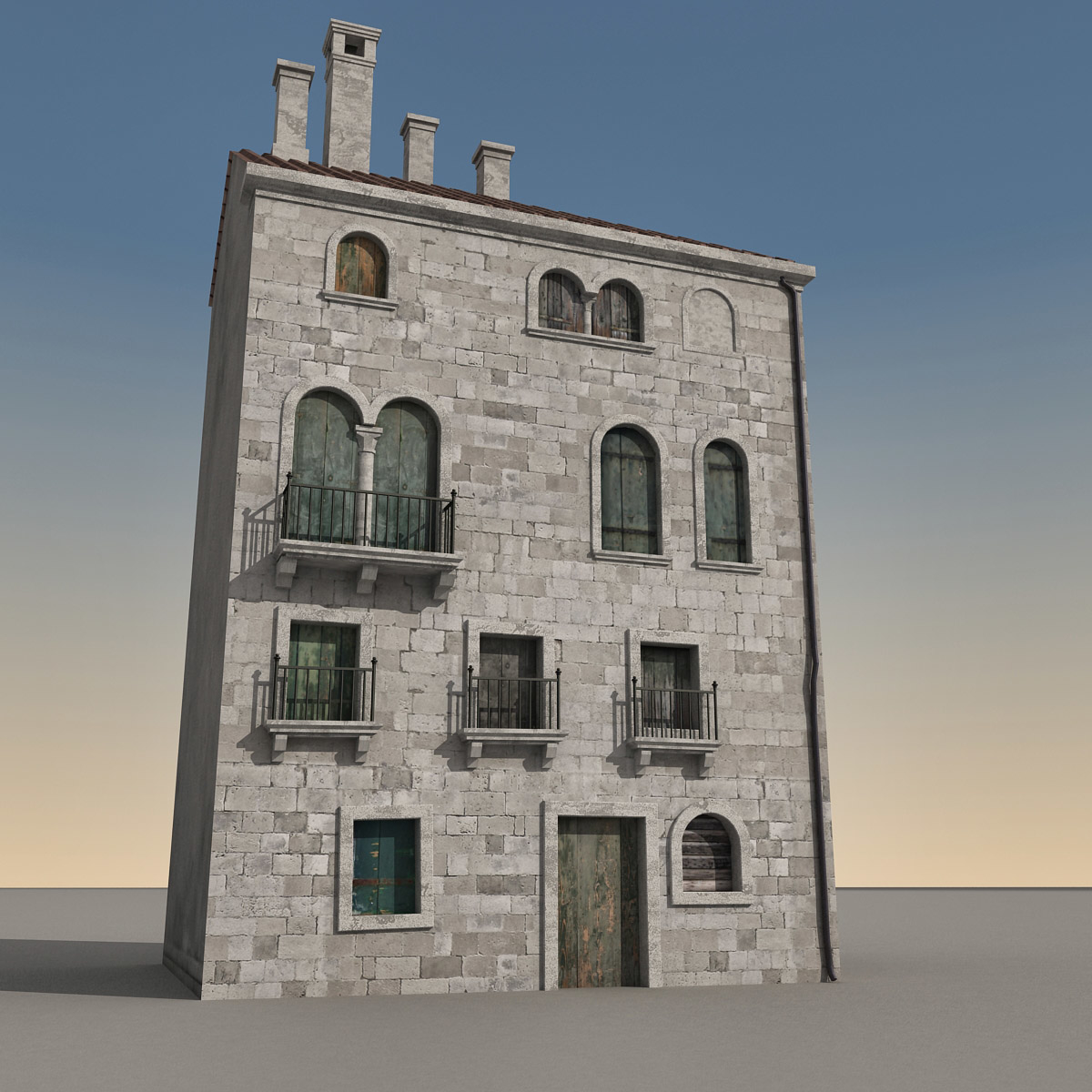 building italian 3d model