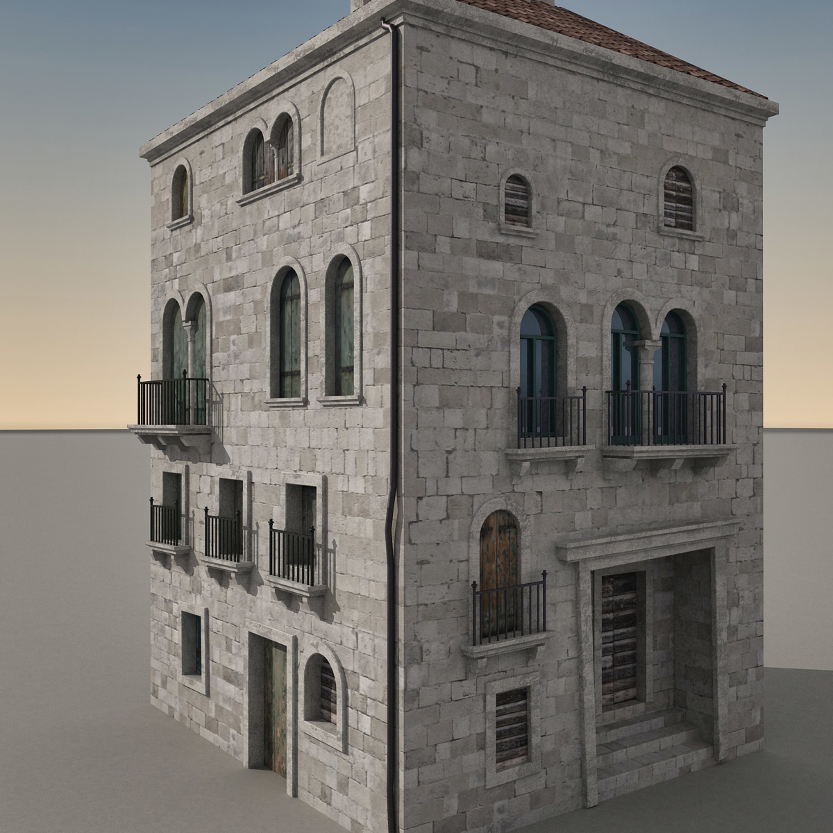 building italian 3d model