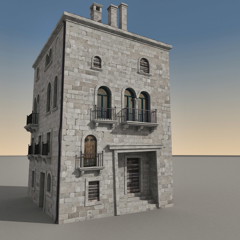 building italian 3d model