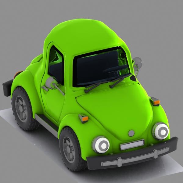 3d cartoon car model