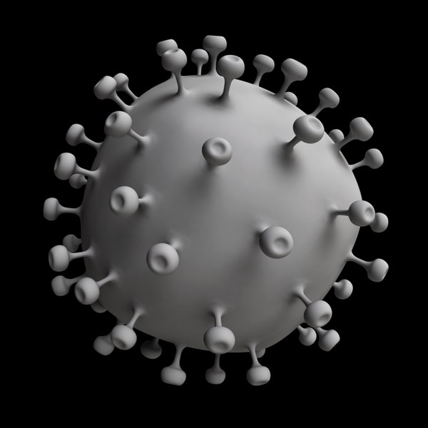 hiv aids virus 3d model