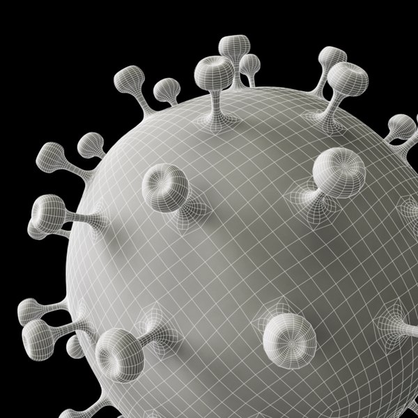 hiv aids virus 3d model