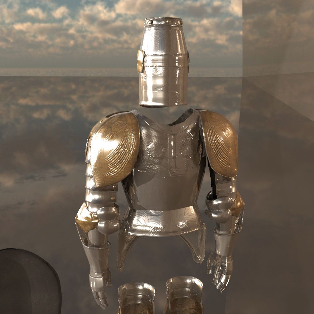 3d knight armor model