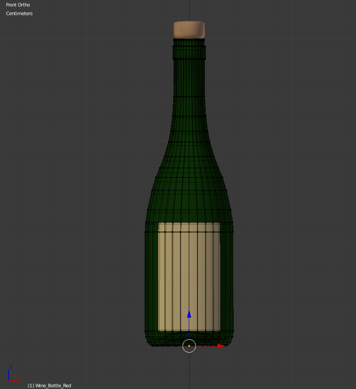 free 3ds model wine bottle