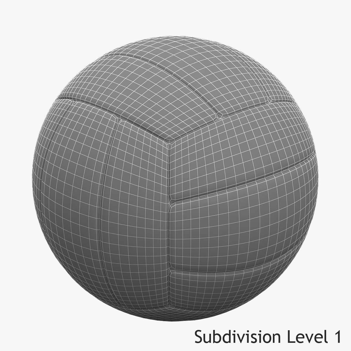3d model ball volley volleyball