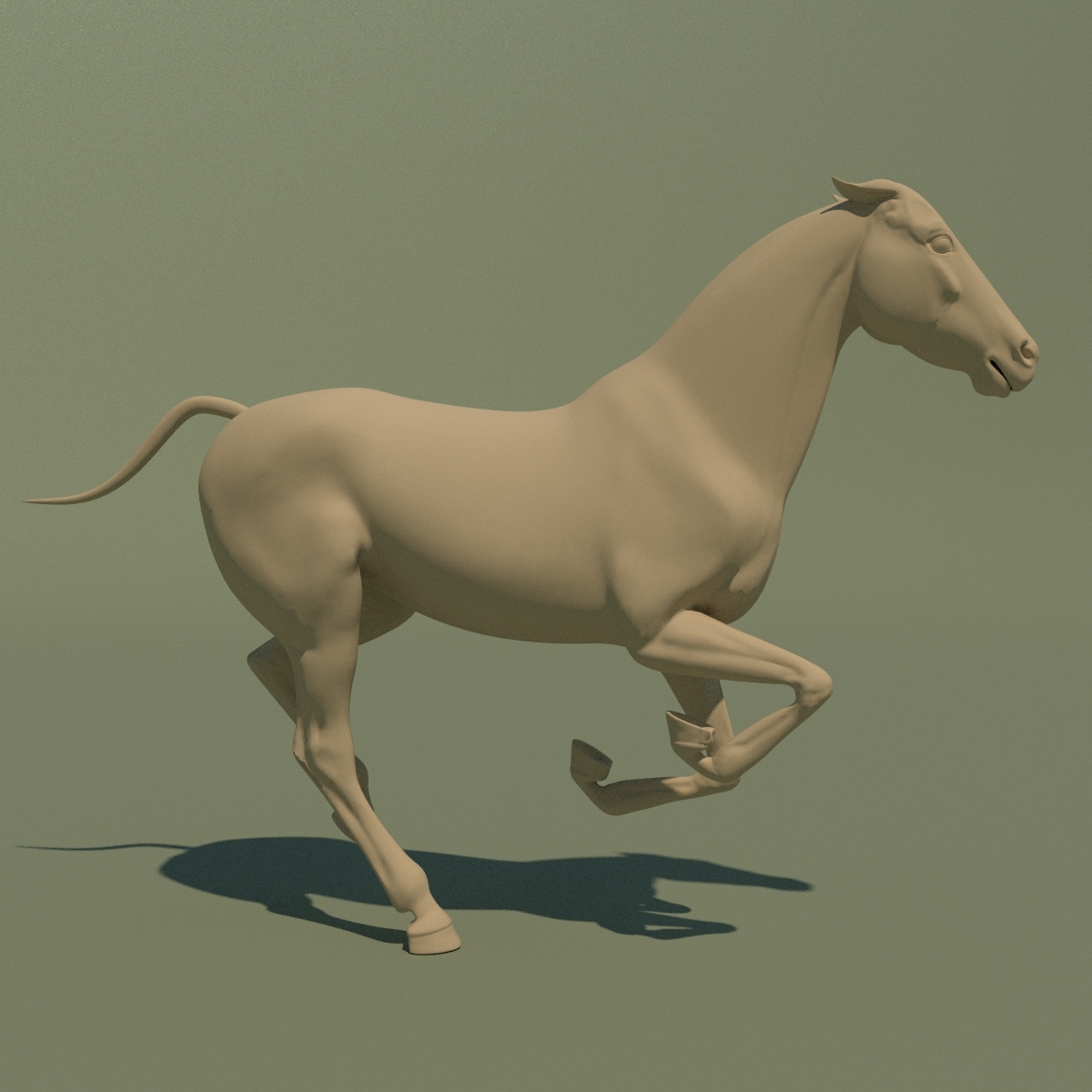 blender horse animations colour 3d 3ds