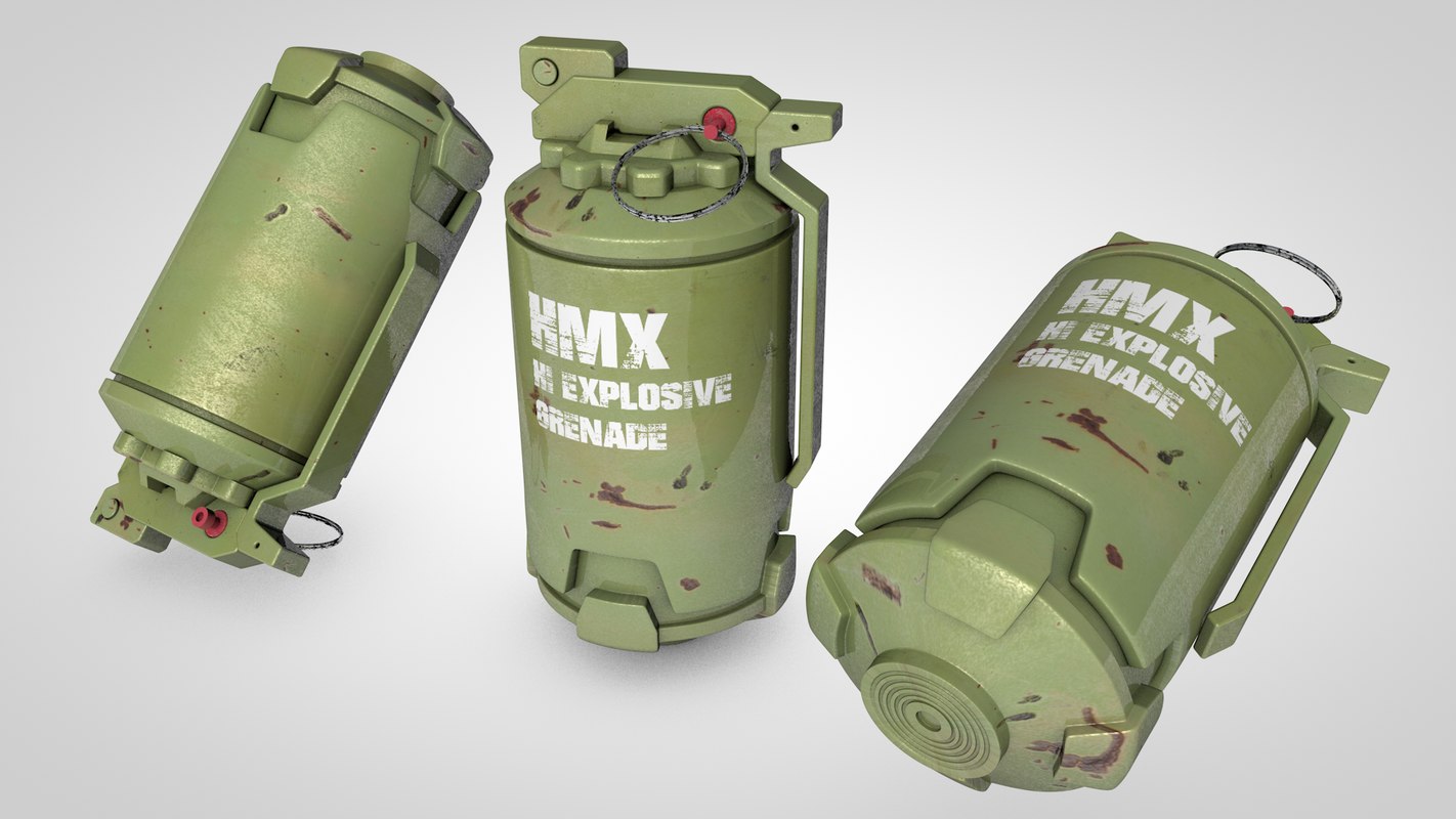 sci-fi grenade c4d