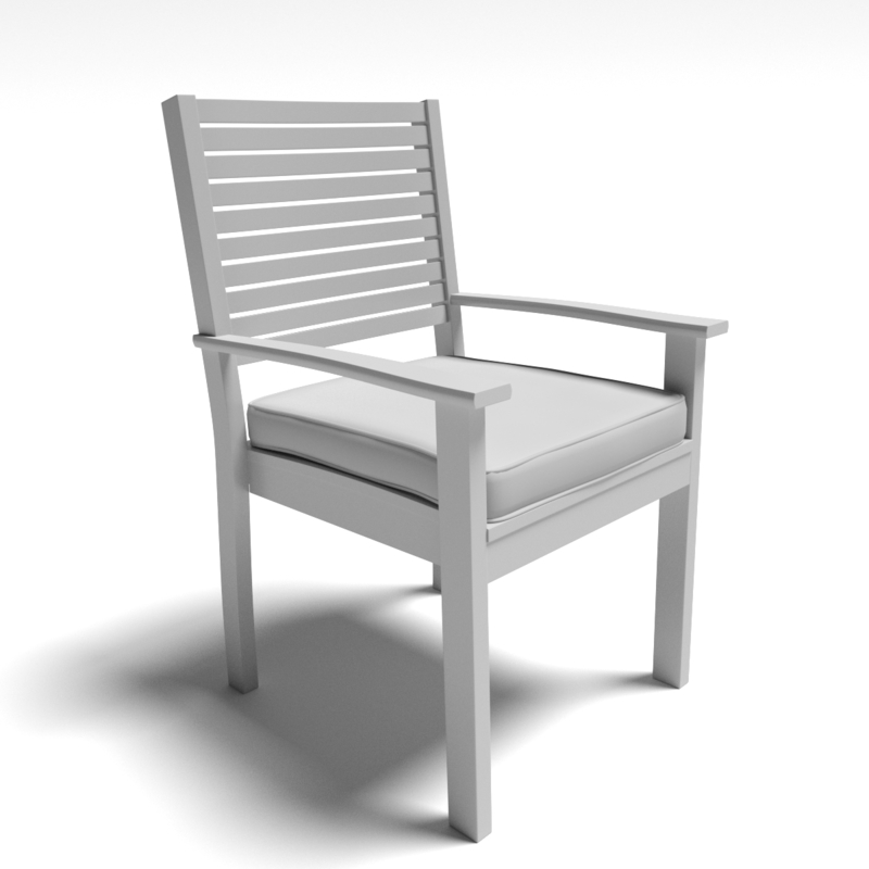 3d model of patio chair