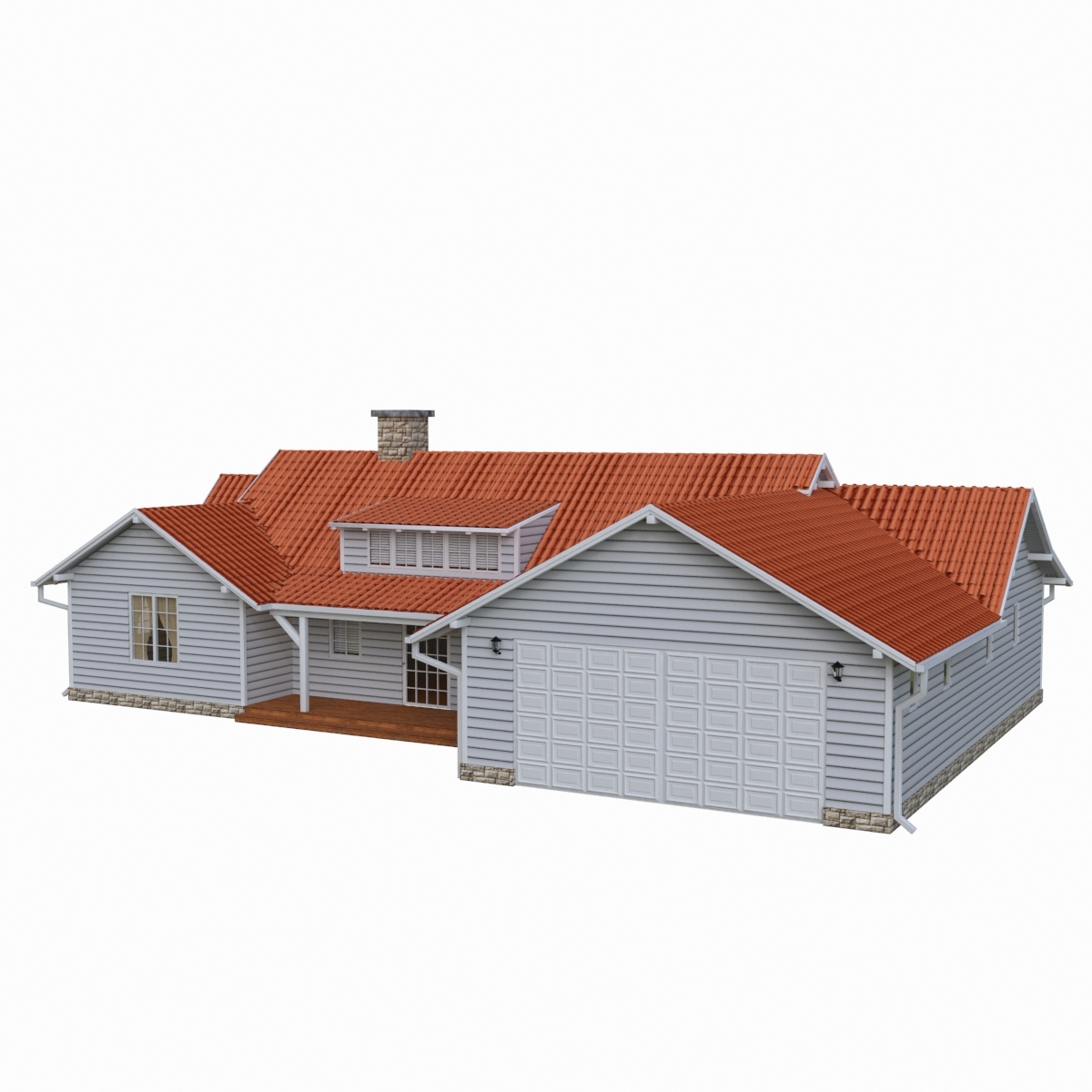 3d model of single family house