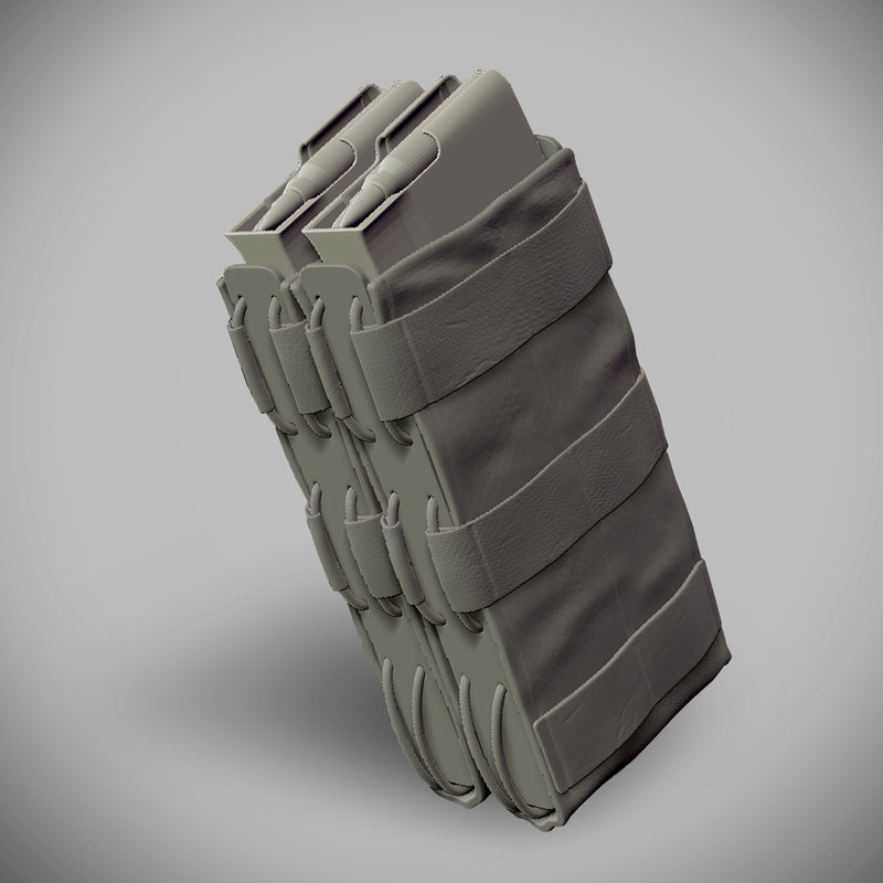3d double magazine pouch g36 model