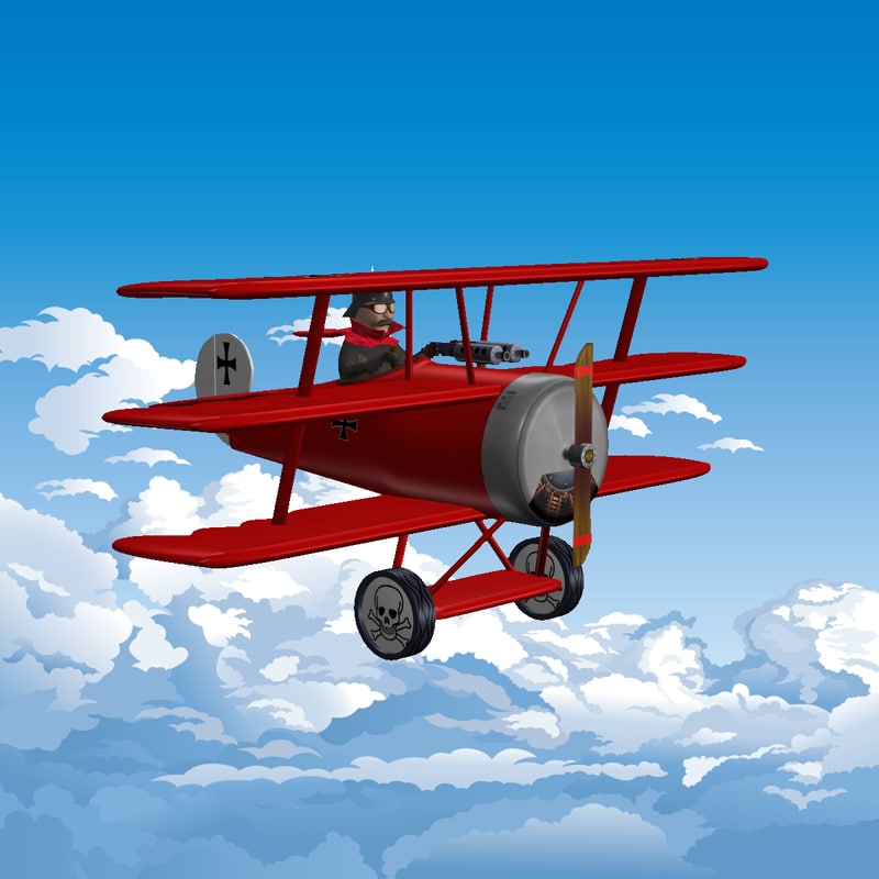red baron 3d model