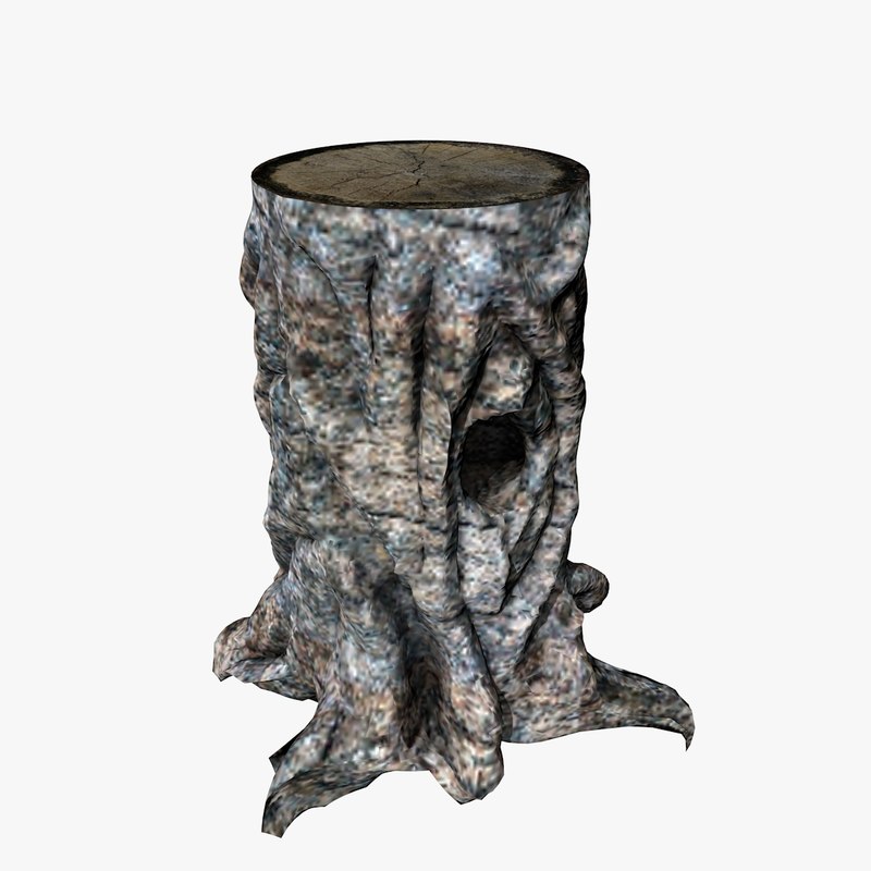 3d tree stump