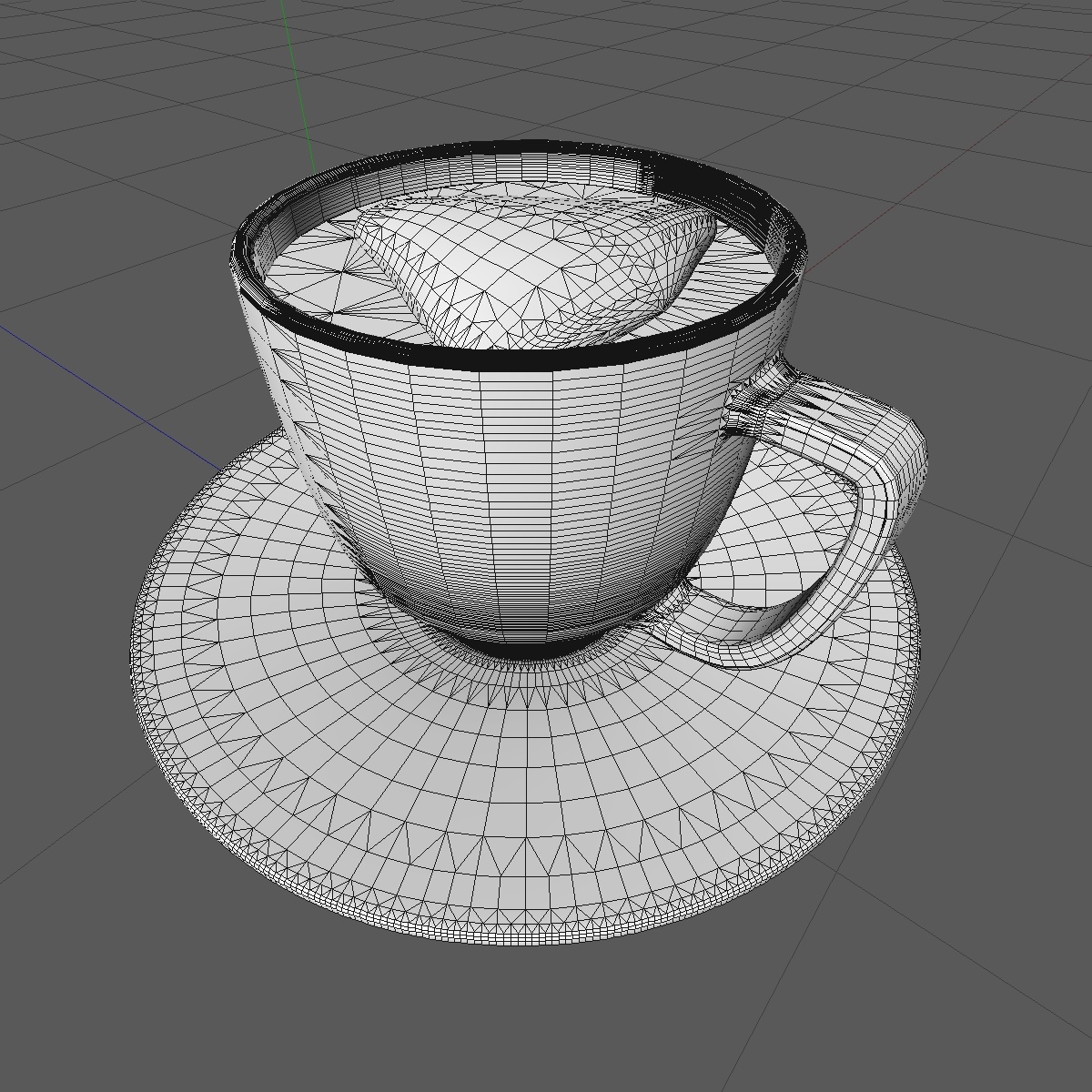 3d tea cups