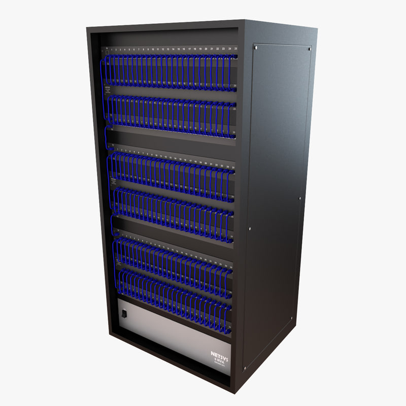 3d server rack model