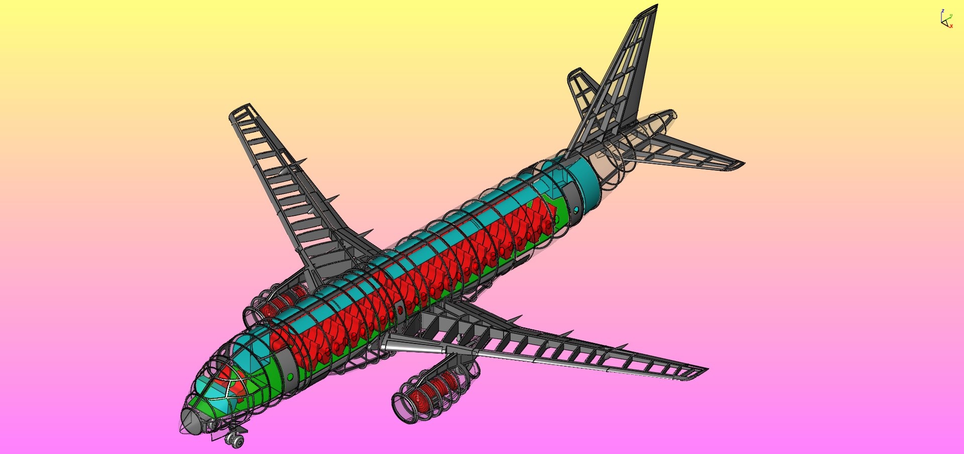 3d model sukhoi s100 superjet aircraft