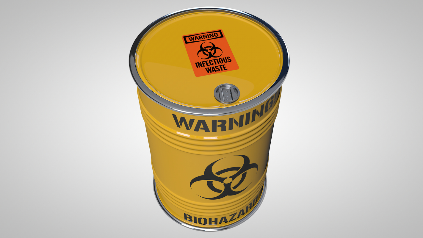 c4d waste barrels