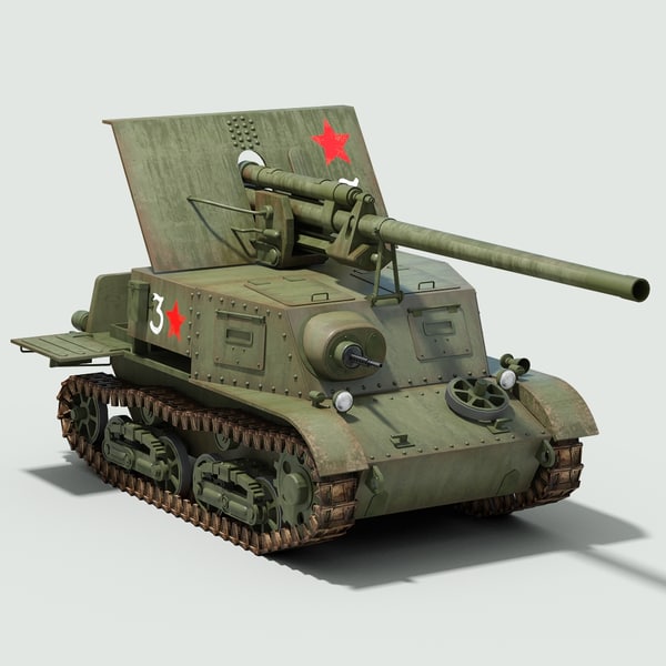 ww2 zis 30 anti tank 3d model