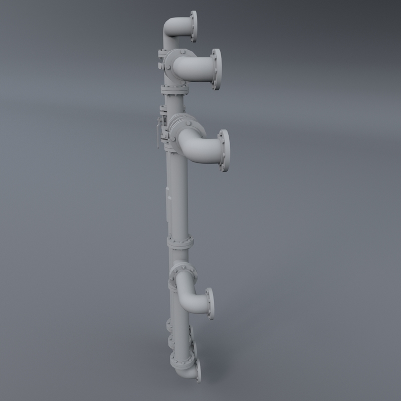 pipe assembly 3d model