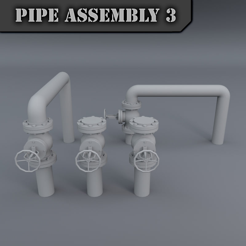 pipe assembly 3d model