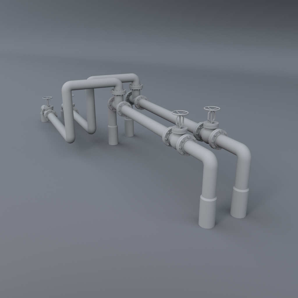3d model pipe assembly
