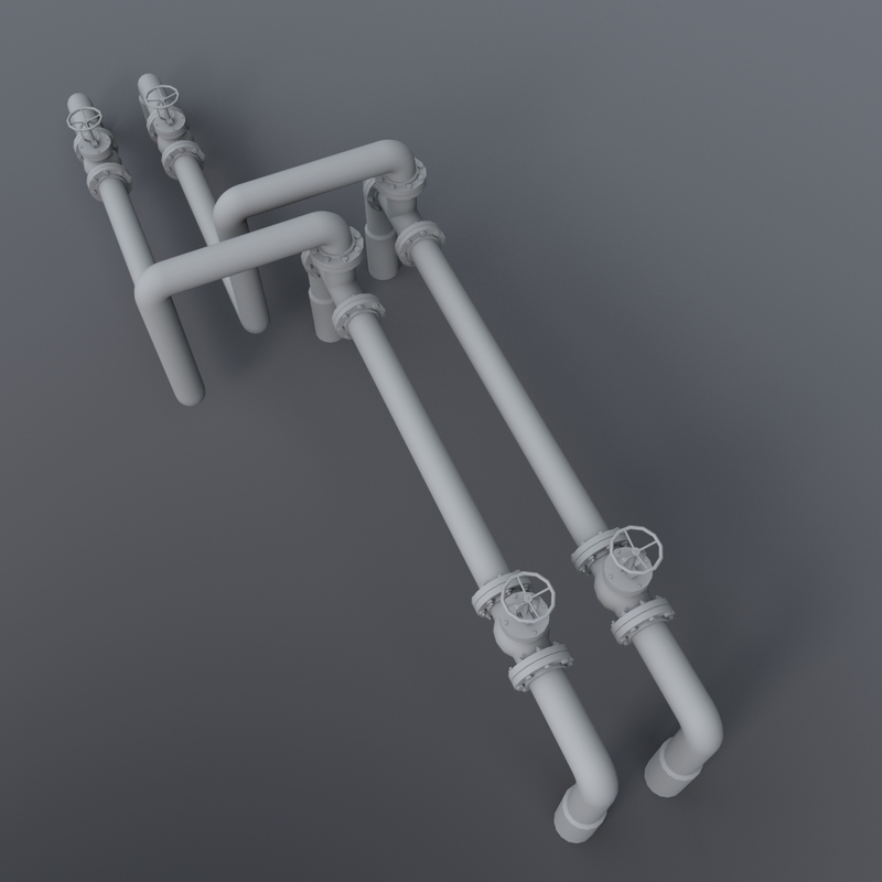 3d model pipe assembly