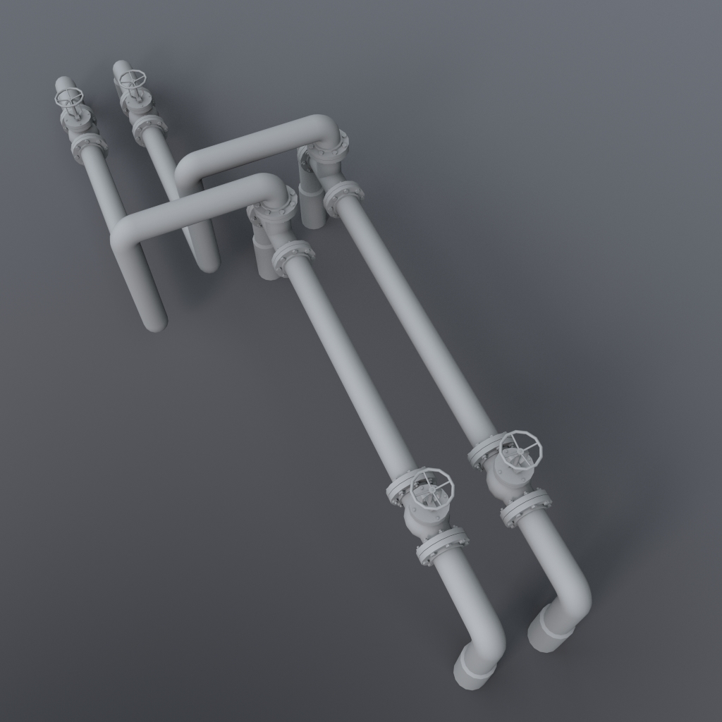 3d model pipe assembly