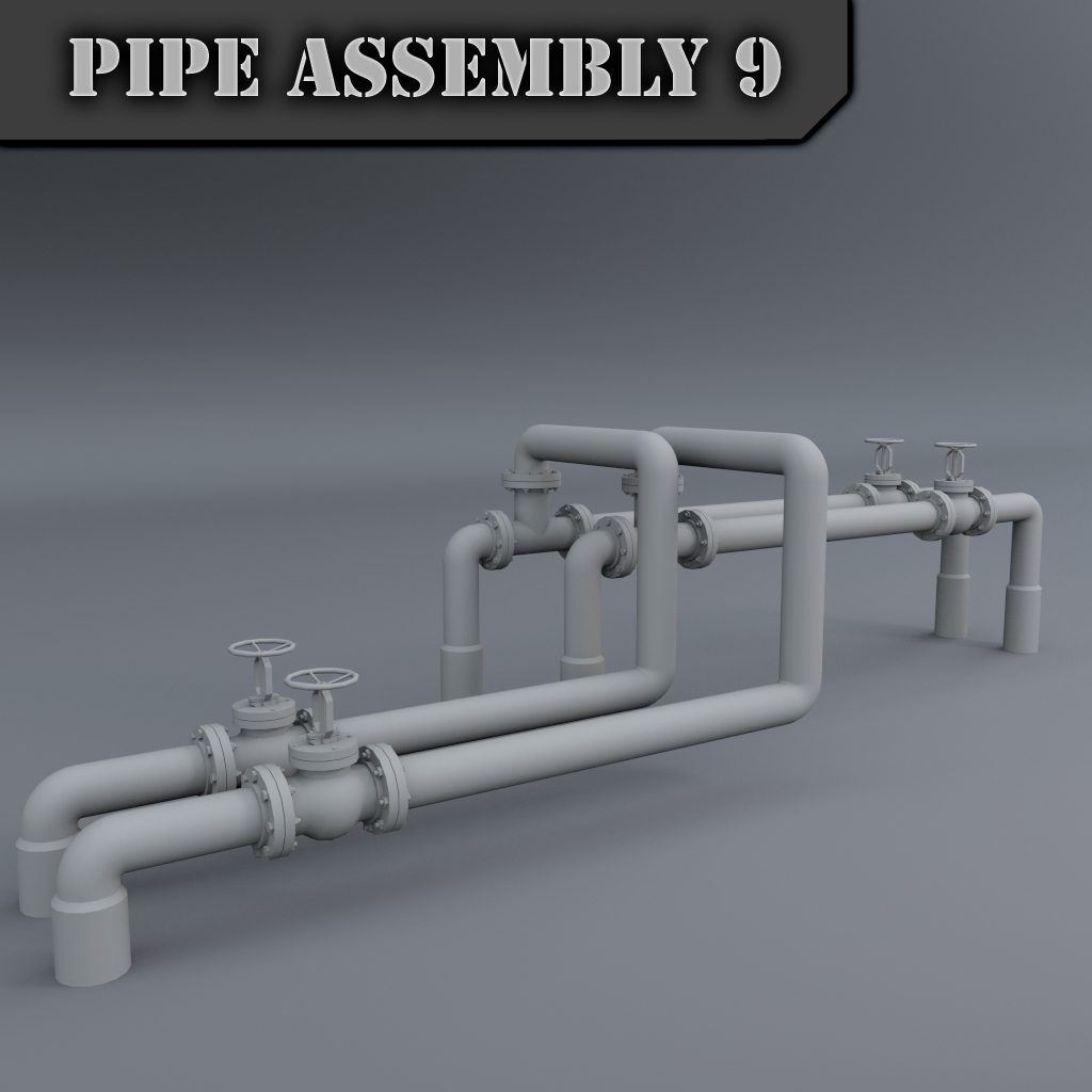 3d model pipe assembly