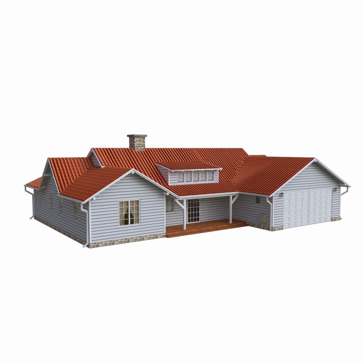 3d model of single family house