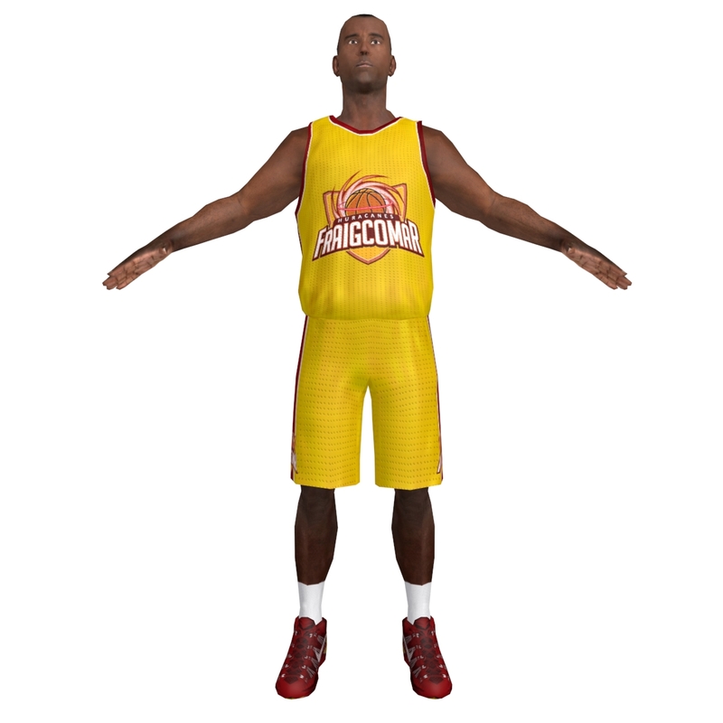 3d model of basketball player