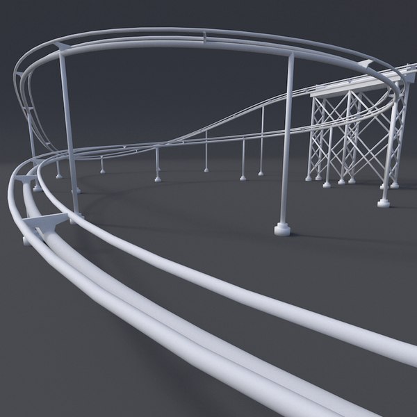 roller coaster 3d model