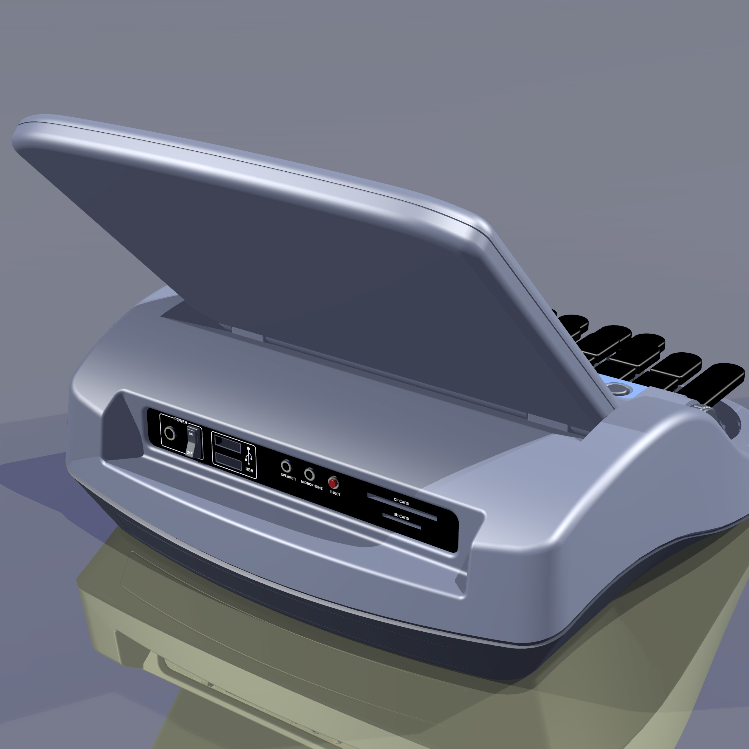 stenotype machine 3d model