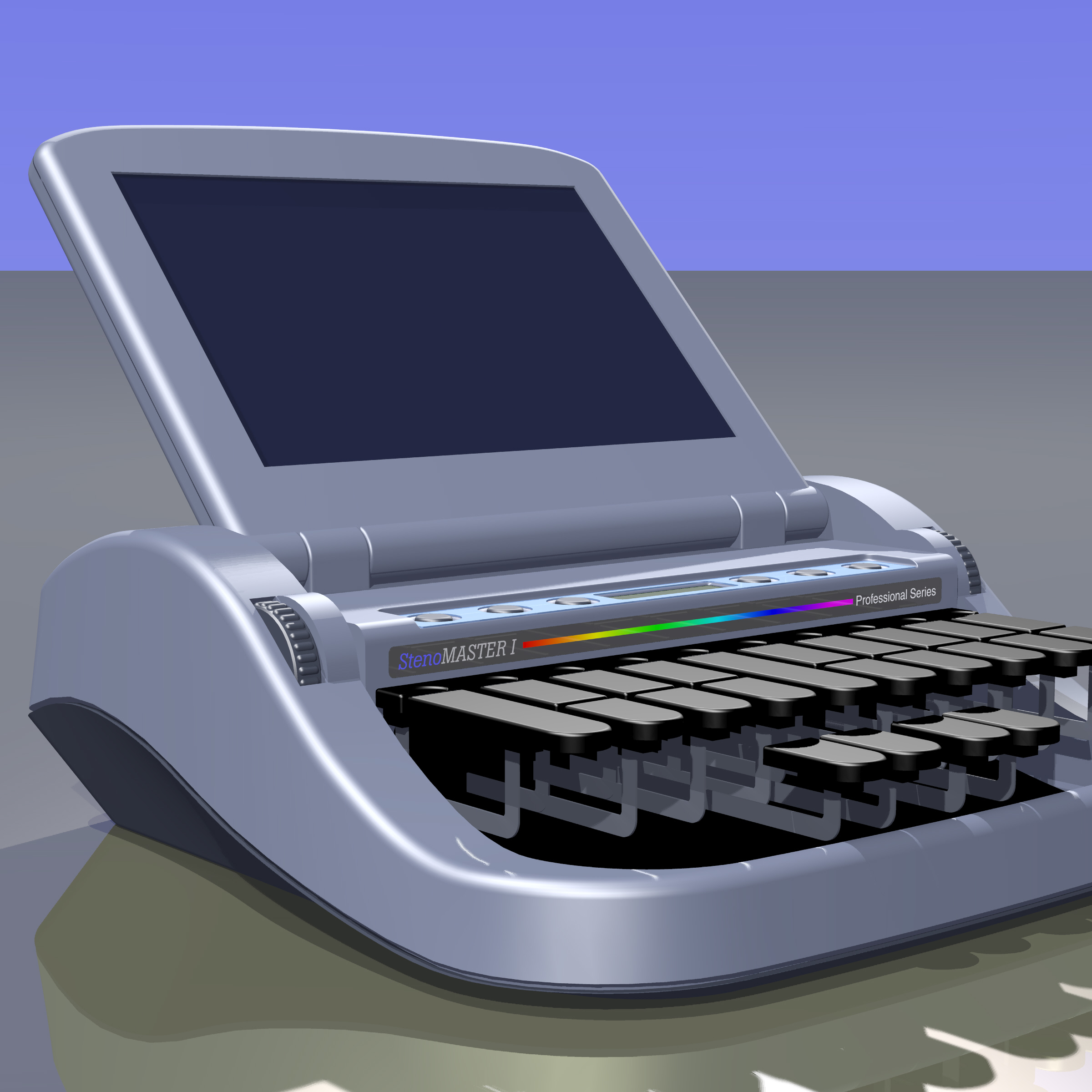 stenotype machine 3d model