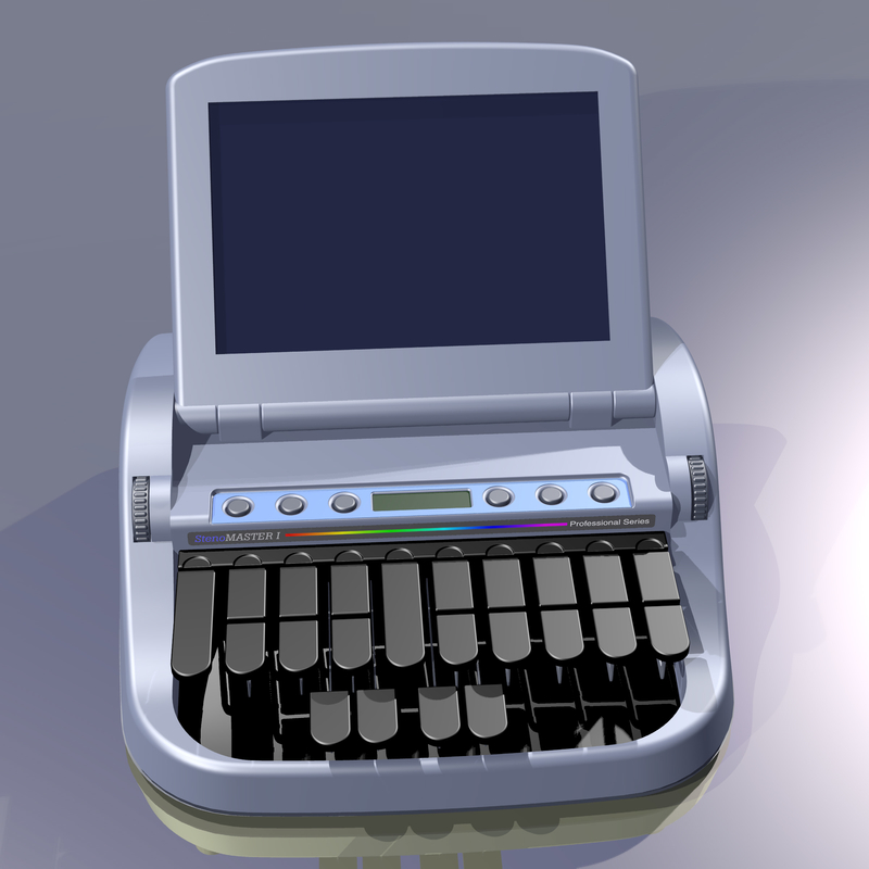 stenotype machine 3d model