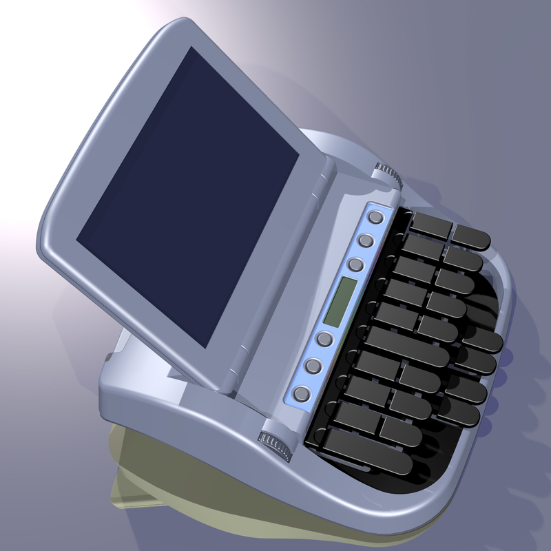 stenotype machine 3d model