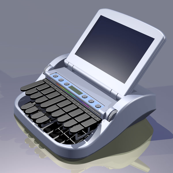 stenotype machine 3d model