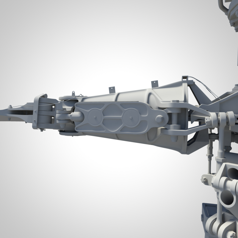 3dsmax main rotor head ah-64 apache