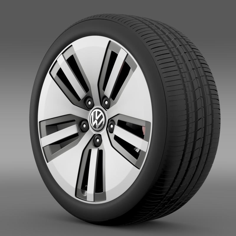 volkswagen e golf wheel 3d model