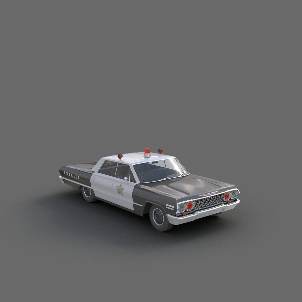 3d model impala sedan 1963