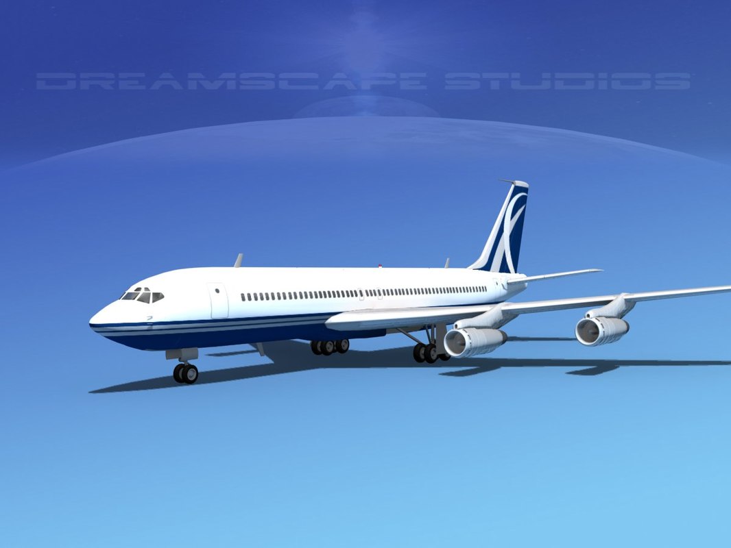 3d 707-320 airlines boeing 707
