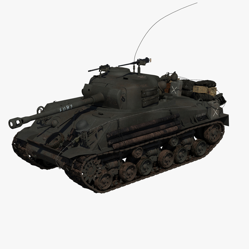sherman tank fury max
