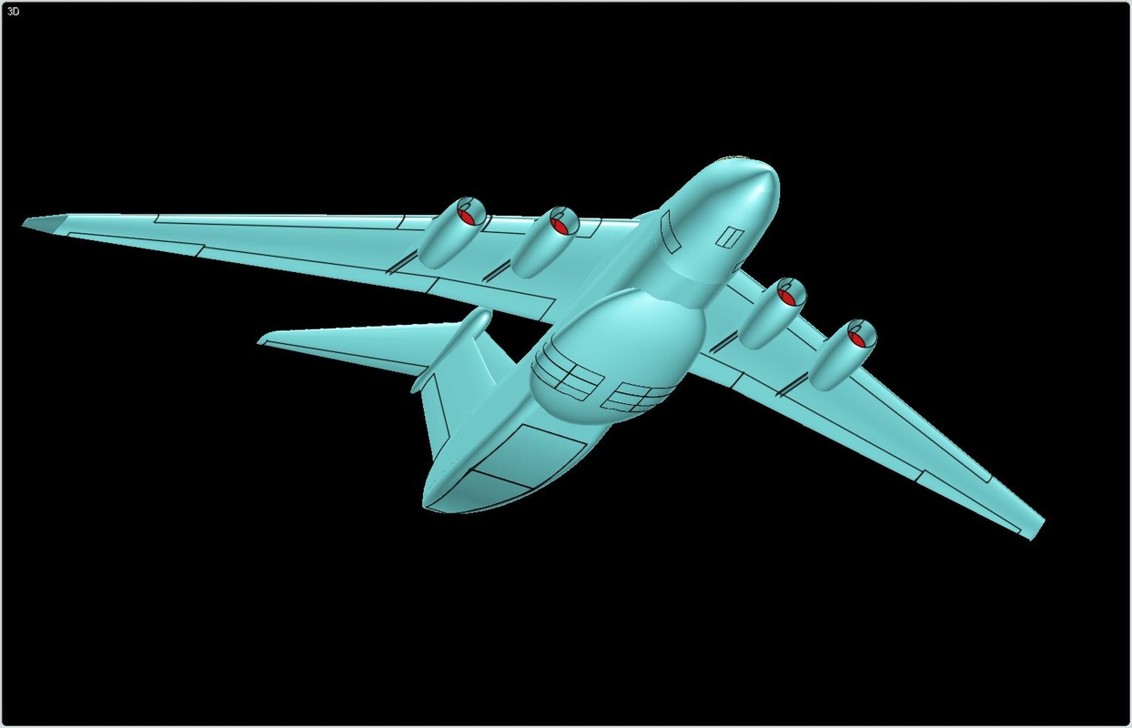 3ds max china y-20 transport aircraft
