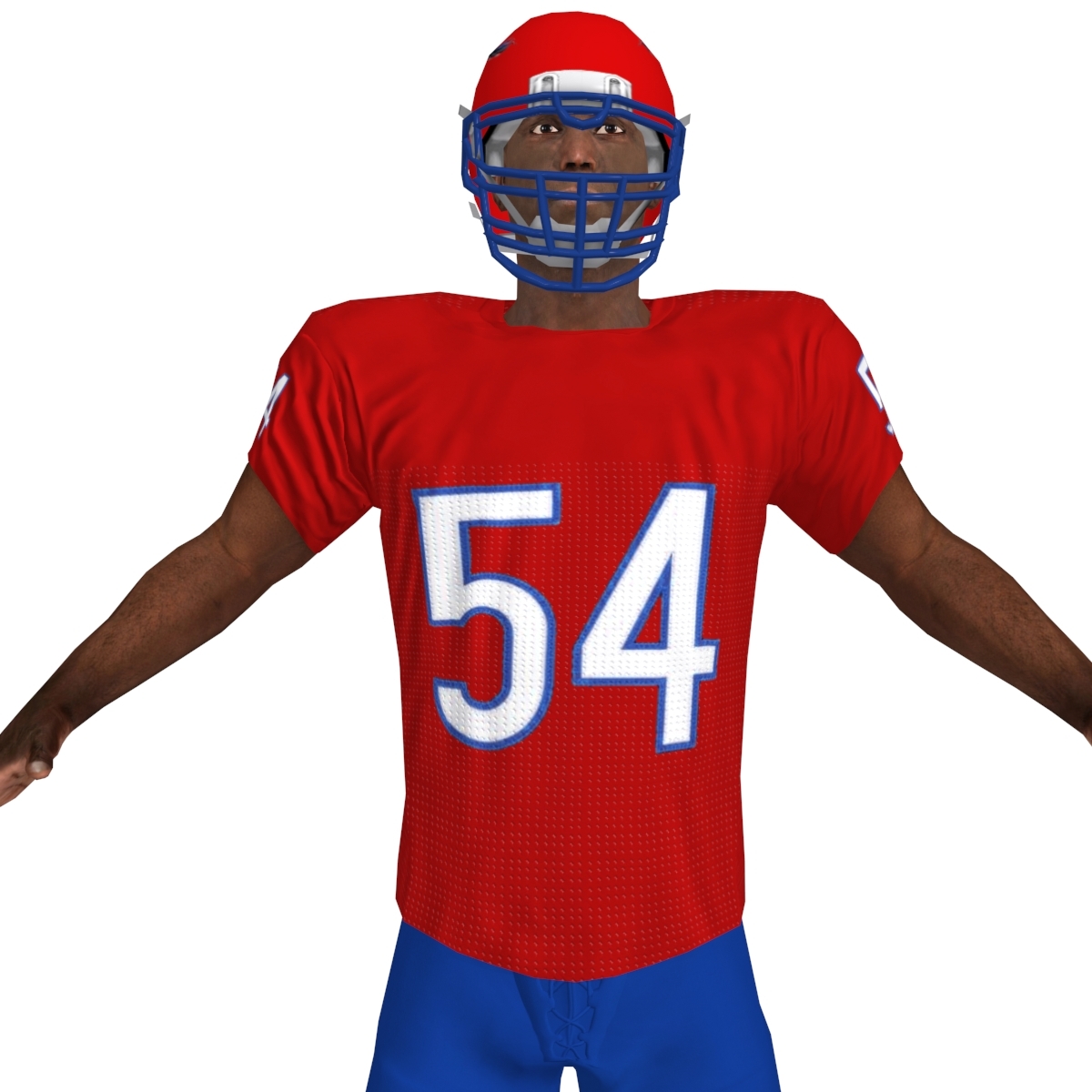 football players 3d model