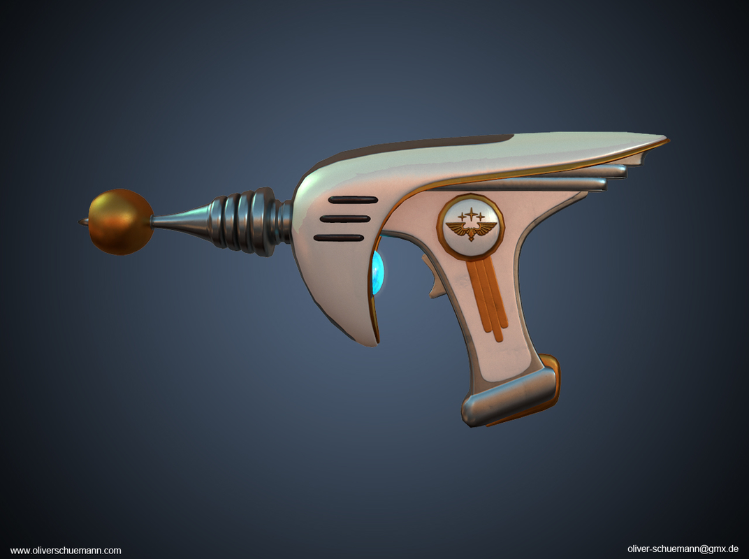 3d raygun model