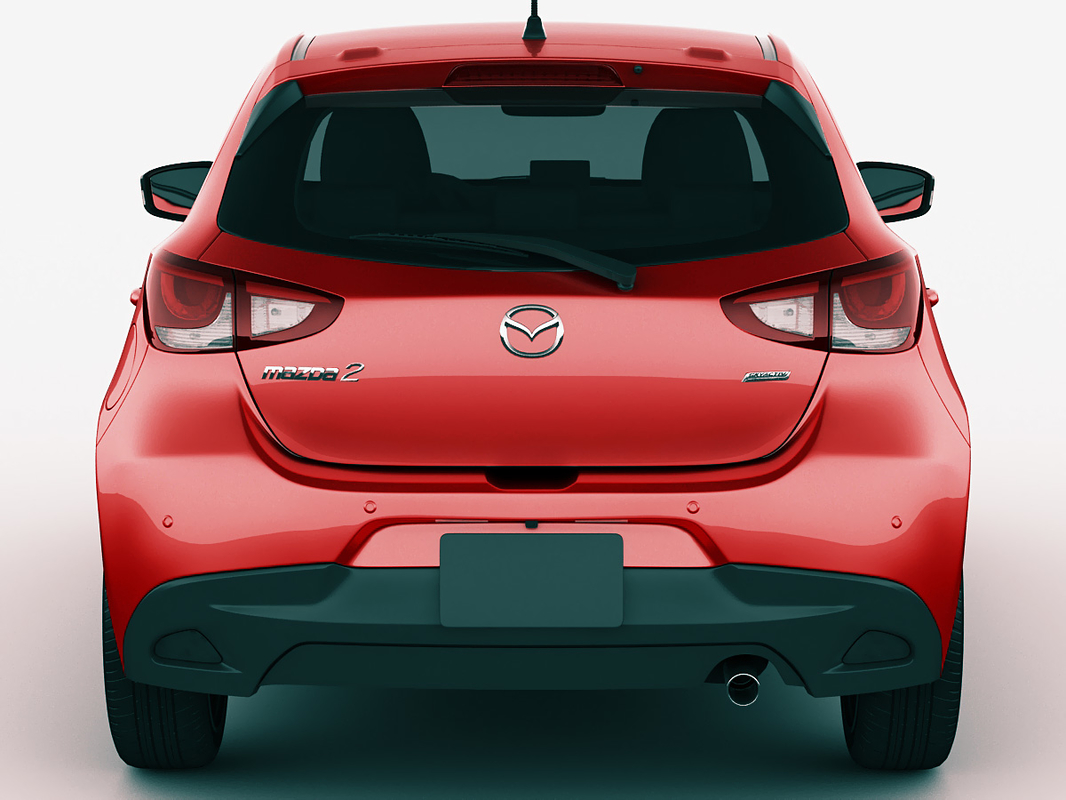 details demio mazda 2 3d model