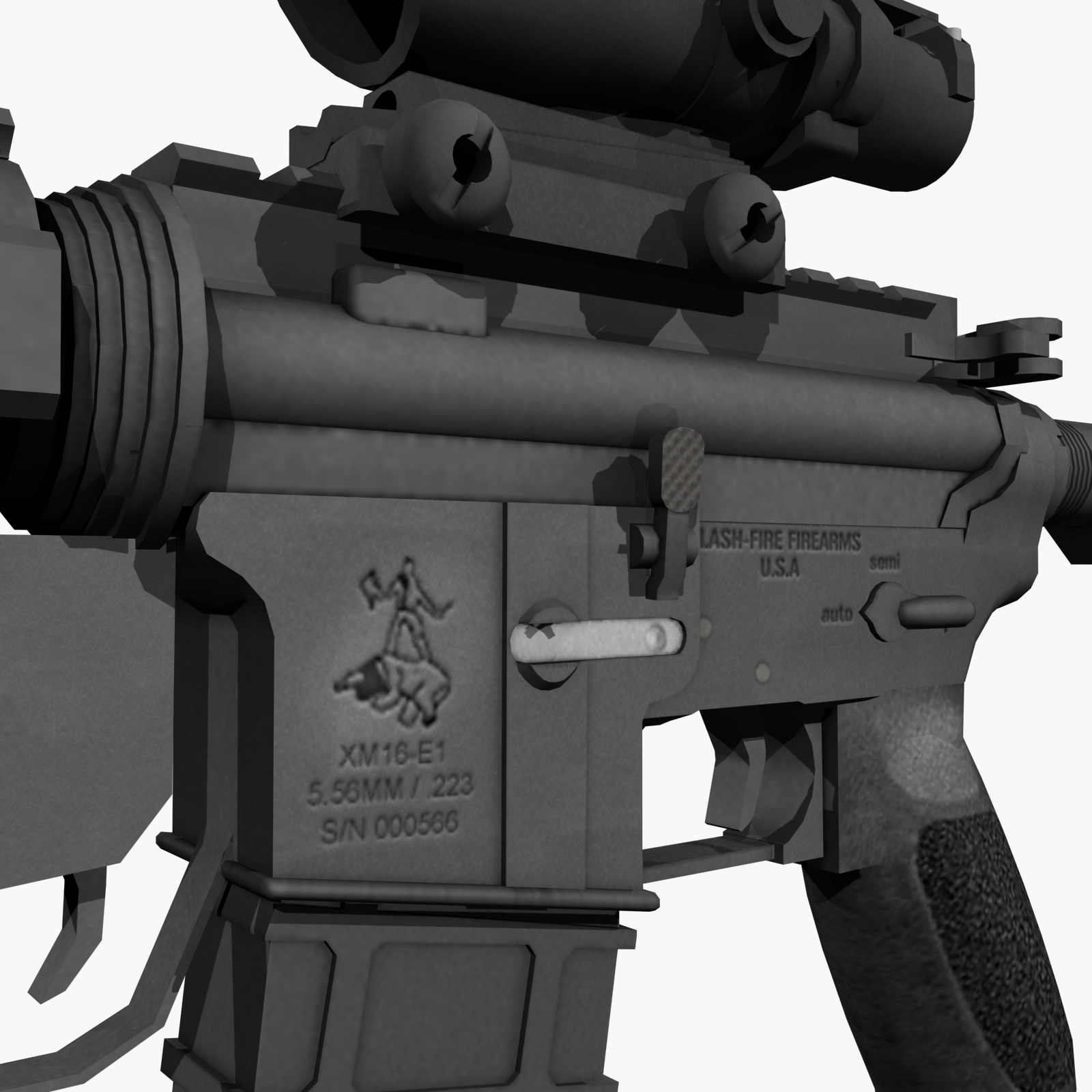 3d m4a1 m203 grenade