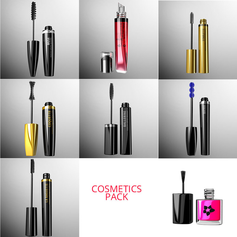 cosmetics pack 3d ma