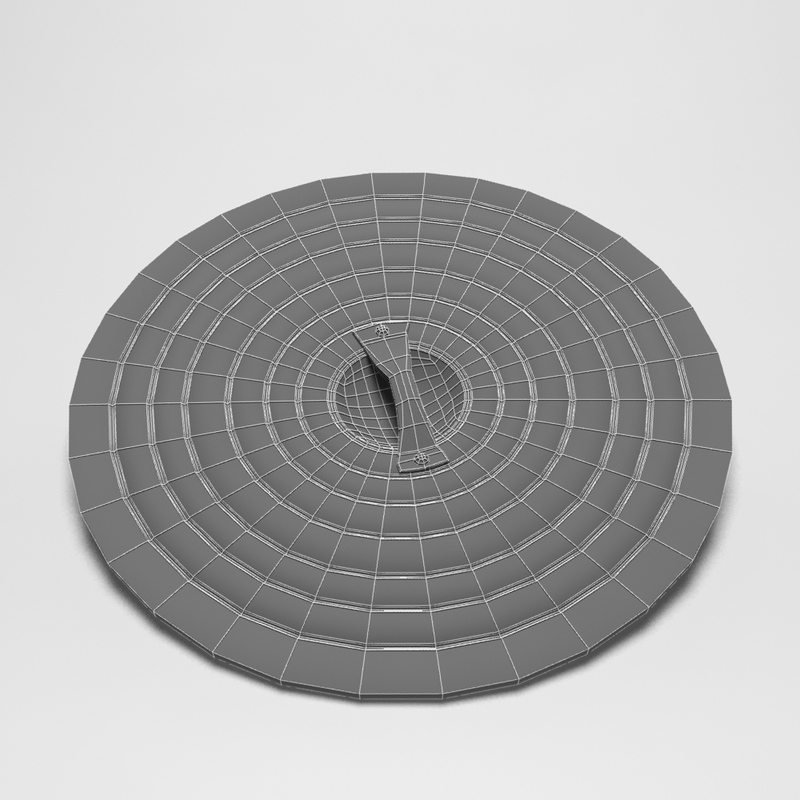 bronze age shield 3d model