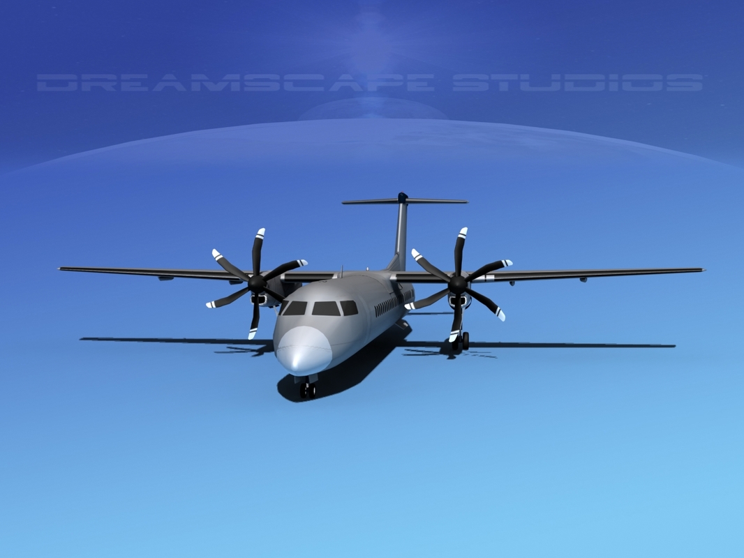 3d model dhc-8-400 400